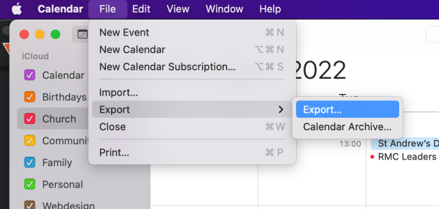 Import iCal – Church Admin Plugin